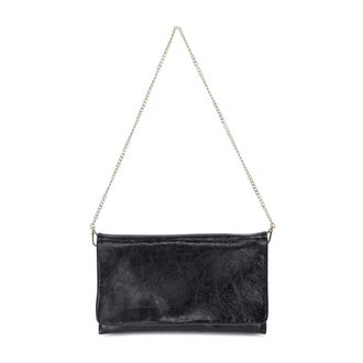 Abro Elegante Lederclutch mit Magnetverschluss - - Bags - Damen - Schwarzk - ONE SIZE