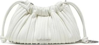 Calvin Klein Femme, Sacs, Blanc, Taille: ONE Size Plisse Mini Drawstring Bag