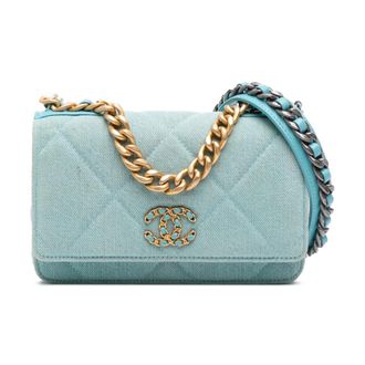Chanel Pre-owned Chain Detail Shoulder Bag - - Pre-owned - Damen - Blau - ONE SIZE
