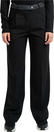 Karl Lagerfeld Femme, Pantalons, Noir, Taille: 42 FR Pantalon double taille