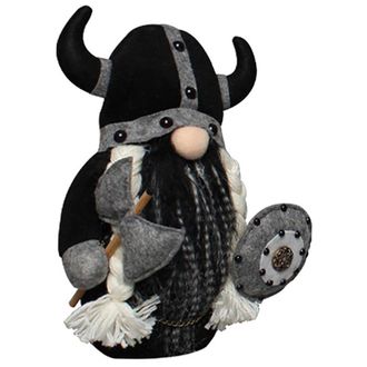 DOITOOL Wikinger Gnom Plüschfigur Aus Stoff Mit Axt Und Schild Weihnachtliche Tischdekoration Für Wohnzimmer Und Schlafzimmer