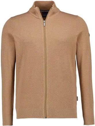 Bugatti Herren Cardigan beige unifarben