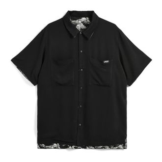 TAION Wendbares japanisches Wellenhemd - - Shirts - Herren - Schwarzk - L