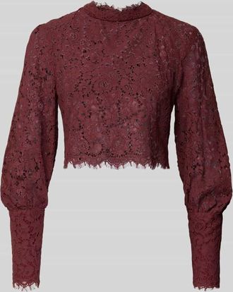 Bardot Cropped Longsleeve mit Stehkragen Modell Georgia