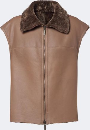 Joseph Gilet Nico r&eacute;versible en cuir et shearling
