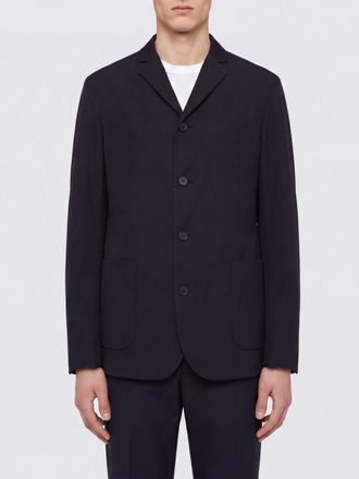 Jil Sander Manteau court &agrave; boutonnage simple en polyester avec revers classiques