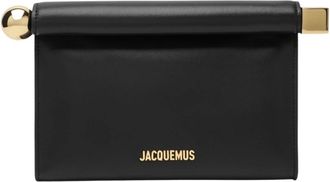 Jacquemus Femme, Sacs, Noir, Taille: ONE Size Rond Carr&eacute; Clutch