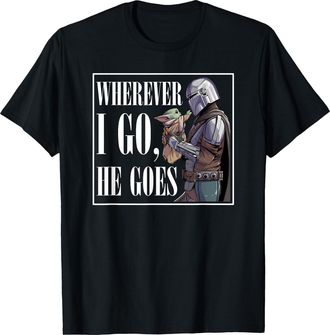 Star Wars The Mandalorian Season 2 Wherever I Go He Goes T-Shirt