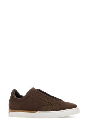 Fendi Mens City Sneaker Brown Leather
