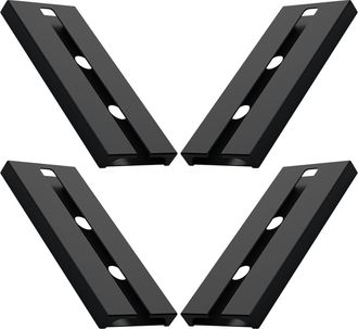 Cabilock 4 St&uuml;ck Weinglashalter weinregal gl&auml;serhalter wandmontiert Wineglass Rack Bar Weinorganisator Weinglas Lagerung STEMware Rack Black Wiederverwendbar