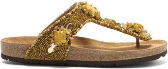 Maliparmi Maliparmi, Femme, Chaussures, Jaune, Taille: 36 EU Infrabijoux Glamour Sandal