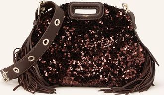 Maje Handtasche Mit Pailletten braun