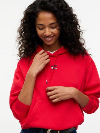 Tommy Jeans Kapuzensweatshirt TJW BADGE HOODIE EXT Baumwollmischung