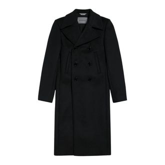 Balenciaga DF Skinny Fit Mantel - - Coats - Herren - Schwarzk - L