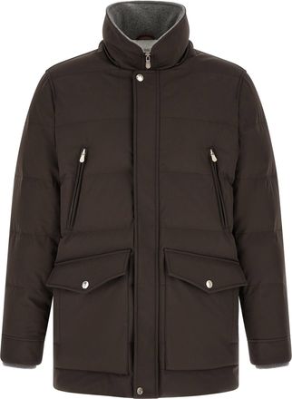 Brunello Cucinelli Quilted Down Parka - Black