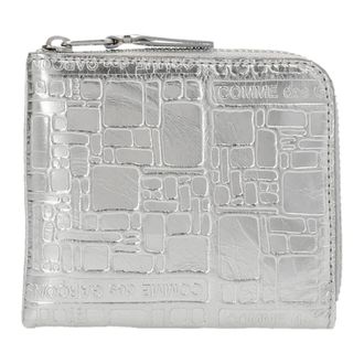 Comme Des Gar&ccedil;ons Embossed Logotype Wallet - - Accessories - Herren - Grau - ONE SIZE