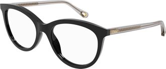 Chlo&eacute; unisex, Accessoires, Noir, Taille: 52 MM Lunettes de vue Cat-Eye