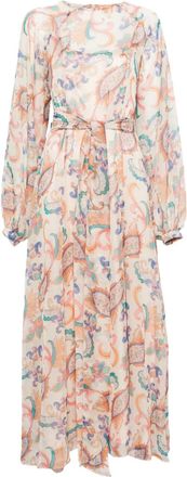 Miau by Clara Rotescu robe ceinturée à motif cachemire - Tons neutres