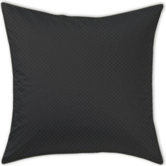 Curt Bauer Mako-Brokat-Damast Kissenbezug einzeln Dessin 9008 Arezzo Farbe ebenholz-3826 Gr&ouml;&szlig;e 80x80cm