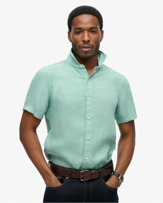 Superdry Chemise en lin &agrave; manches courtes Sd Emb Vacation