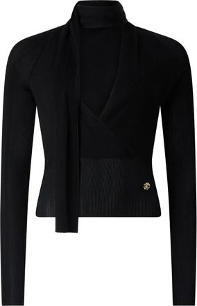 Roberto Cavalli Gewickelter Pullover - Schwarz