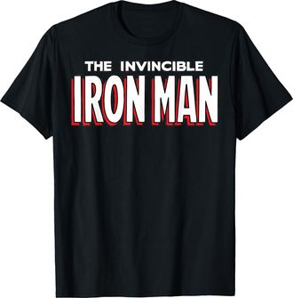 MARVEL The Invincible Iron Man Ultimate Retro Logo T-Shirt