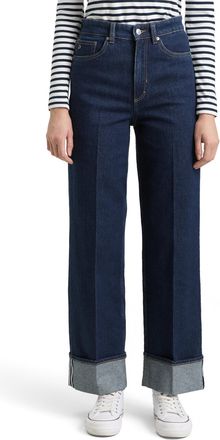 Tom Tailor TTLINOU Wide High Waist Jeans mit Turn-Up