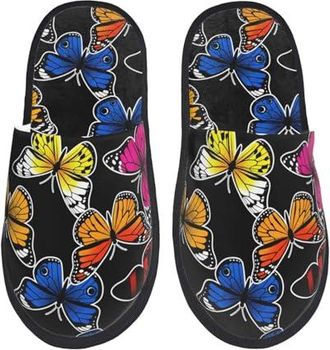 Generic Antid&eacute;rapant Pantoufles Papillon Maison Pantoufles Unisex Chaussons Homme pour Maison Adulte Femme M