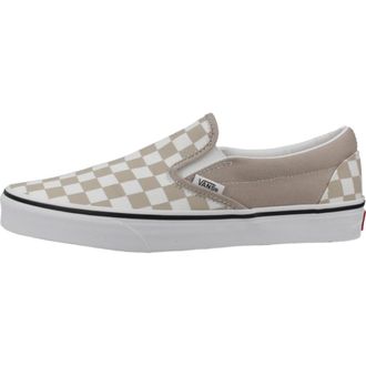 Vans Femme, Sport, Beige, Taille: 38 1/2 EU Classic Slip-On Checkerboard