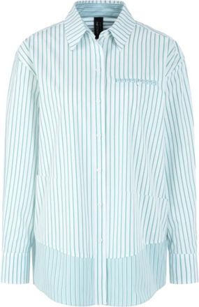 Marc Cain Gestreiftes Baumwollhemd - - Blouses & Shirts - Damen - Gr&uuml;n - L