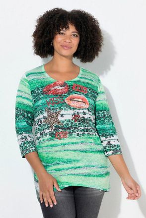 Angel Of Style T-Shirt T-Shirt A-Linie Leo-Streifenmuster