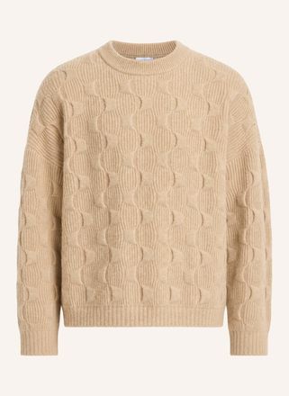 Kiefermann Kiefermann Kiefermann Rippstrick-Pullover Aus Wolle & Kaschmir Mit Wellenstruktur Roma beige