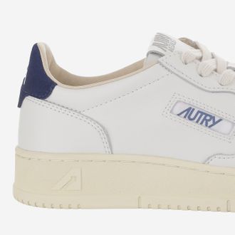 Autry Mens Sneakers Medalist Low Navy Leather Trainers
