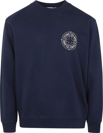 Stone Island Homme, Sweatshirts et sweats &agrave; capuche, Bleu, Taille: 2XL SweaT-shirt ras du cou