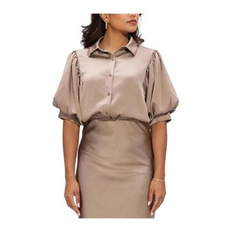 Notre-V Damen, Blusen & Hemden, Beige, SGr&ouml;&szlig;e