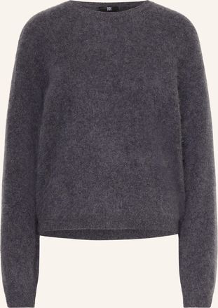 Riani Riani Pullover Mit Merinowolle Und Abnehmbarem Kragen grau