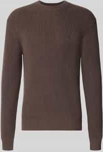 Replay Slim Fit Pullover aus reiner Baumwolle in Strick-Optik