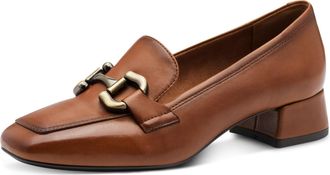 Tamaris Damen Slipper, Frauen Slip On,TOUCHit-Fu&szlig;bett,Slip-ons,Slipper,Mokassins,Halbschuhe,Slides,Schlupfschuhe,schluepfschuhe,Cognac,38 EU