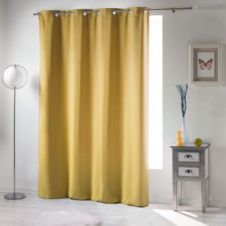 Douceur d'Int&eacute;rieur &Ouml;senvorhang, 135 x 280 cm, Blickdicht, Honigfarben