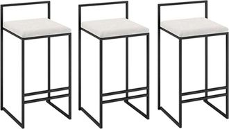 Generic Barhocker, Tresenhocker, Samt-Barst&uuml;hle mit Metallr&uuml;ckenlehne und Fu&szlig;st&uuml;tze, K&uuml;cheninsel-Tresenhocker