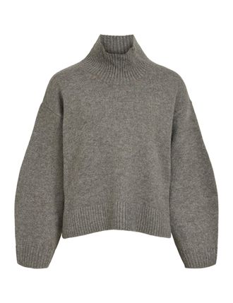Vila Visia L/S High Neck Knit Pullover-Noos