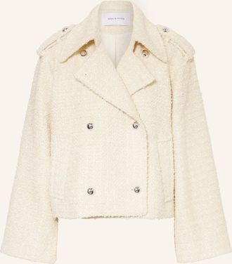 Mrs & Hugs Mrs & Hugs Trench-Jacke Aus Boucl&eacute; weiss