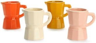 Balvi Set Tasses &agrave; Expresso Moka Set de Tasses en Forme de cafeti&egrave;res Italiennes Traditionnelles C&eacute;ra