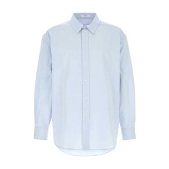 The Row Homme, Chemises, Bleu, Taille: XL Chemise Classique en Popeline de Coton