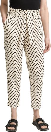 Tom Tailor Damen 1046504 Loose Slim Fit Hose, 38058 - Natural Zig Zag Design, 36W / 28L EU