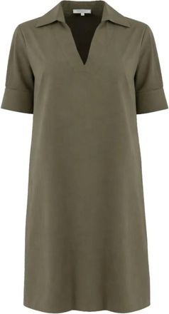 Antonelli Femme, Robes, Vert, Taille: 42 FR Nicla V-neck Dress
