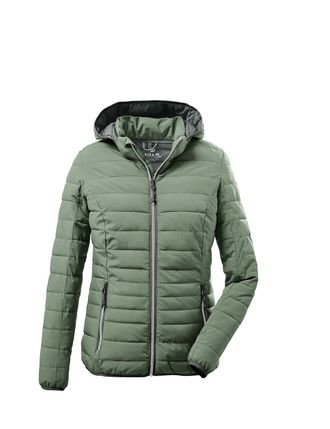 G.I.G.A. DX Damen Uyaka Steppjacke Casual Funktionsjacke in Daunenoptik mit abzippbarer Kapuze, mint, 36 EU
