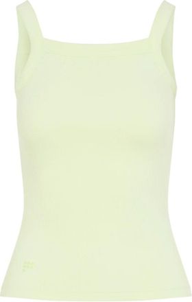 PANGAIA Pangaia, Femme, Tops, Blanc, Taille: 38 FR D&eacute;bardeur c&ocirc;tel&eacute; &agrave; encolure carr&eacute;e