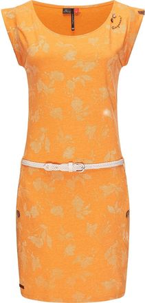 Ragwear Damen Kleid Sommerkleid Jerseykleid Freizeitkleid Strandkleid Tag Rose Intl. Yellow Gr. XL