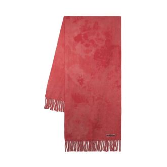 Acne Studios Femme, Accessoires, Rose, Taille: ONE Size &Eacute;charpe en Laine Rose Tie Dye